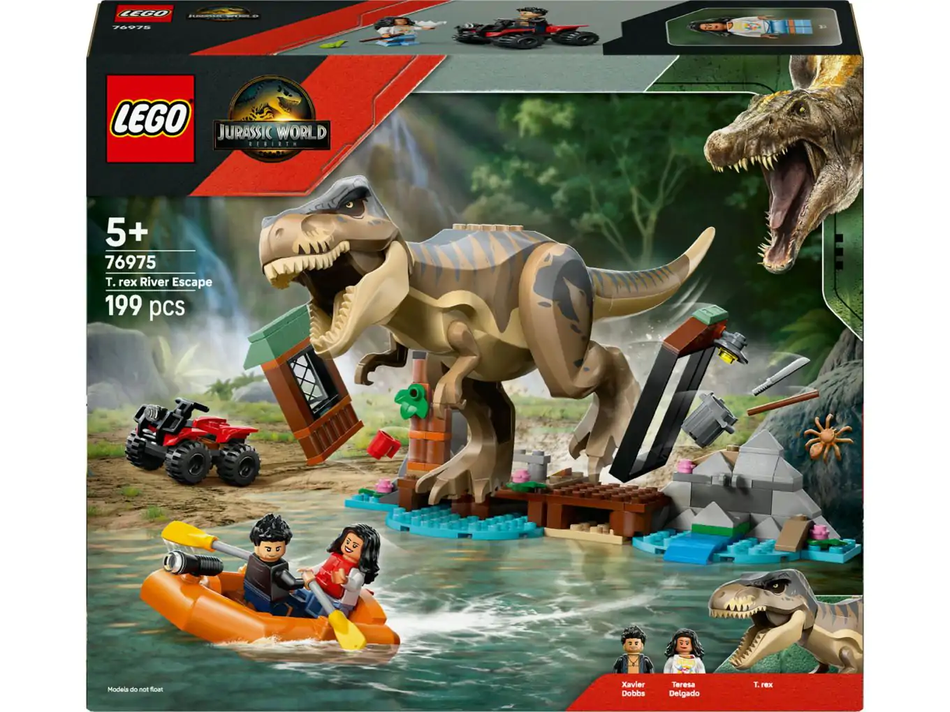 LEGO Jurassic World 76975 T. rex rivierontsnapping