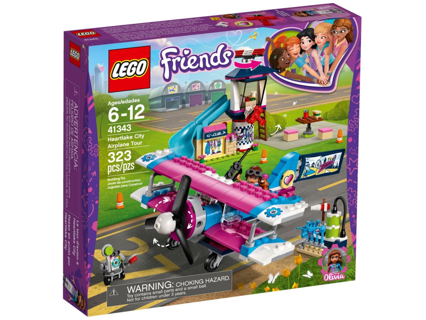 LEGO Friends 41343 Heartlake City vliegtuigtour